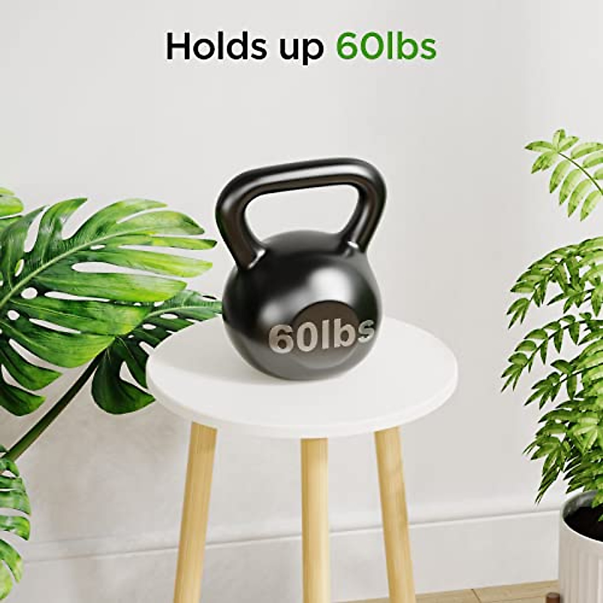 Plant Stand Indoor, 16.5 in Tall Plant Stand Indoor, Wood Plant Stand White, Plant Stool, Plant Stands for Indoor Plants, Small Side Table, Plant Tables, Small Round Mid Century Modern Plant Stand