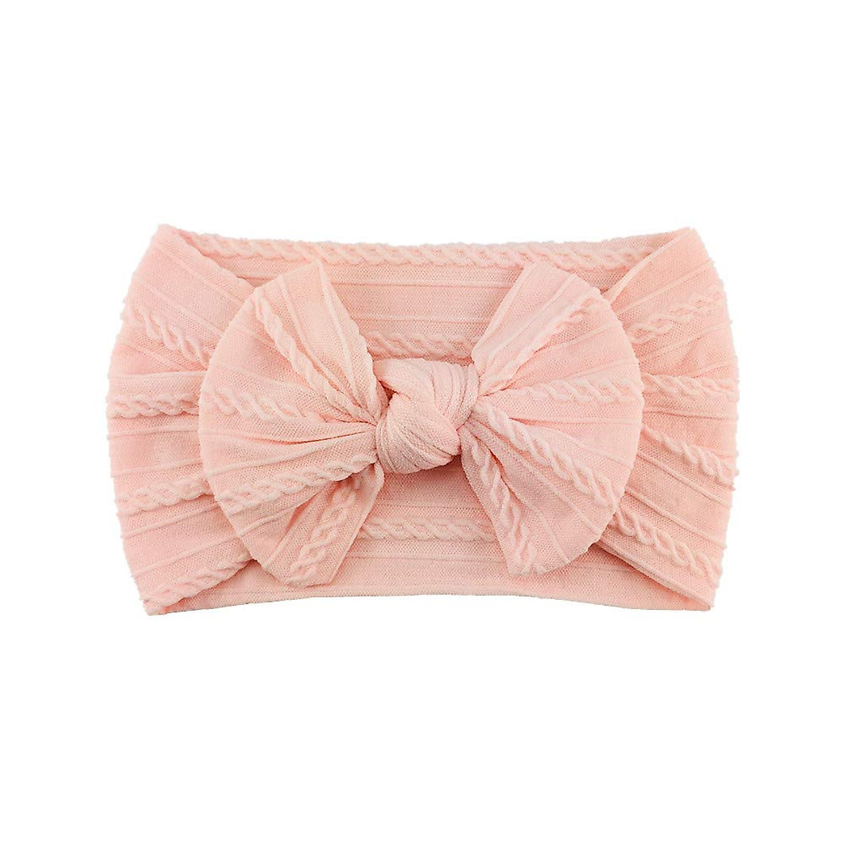 Baby Girl Bows Nylon Headbands Jacquard Design for Newborn Infant Toddler Little Girls (16-Pack)