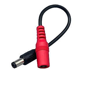 SOLUTEK Guitar Pedal Power Cable for Pedal Board Center Standard Negative Polarity (Right Angles and a Reversed, 24")
