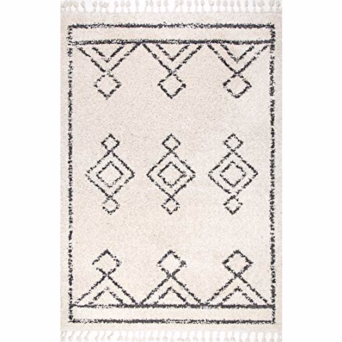 nuLOOM Mackie Moroccan Tasseled Shag Area Rug