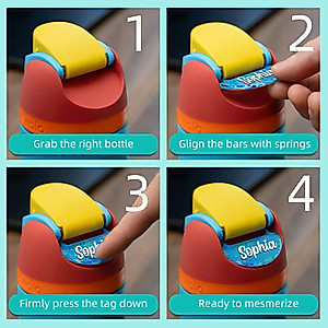 Personalized 3D Name Plate Compatible with Owala Water Bottle 24oz 32oz 40oz | 100 Color Options, 12 Font Options | Custom Name Plate Freesip Topper