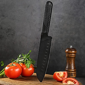 TANSUNG Santoku Knife Ultra Sharp Chef Kitchen Knife Cutting Cooking Knife with Durable Stainless Steel Nonstick Blade Ergonomic Handle for Home Gourmet Restaurant Cooker Gift