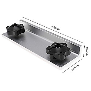 WoodWould Long Stop Kit with Knobs for 4 7 8 T Track System Woodworking Intersection Kit 2 Pack