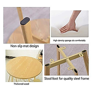 IWQHQXR Office Conference Table, Minimalist Table and Chair Set Home Modern Design Kitchen Round Dining Table Metal Legs Nordic Minimalist Cafe Display (Color : Black) (Color : White+Green)