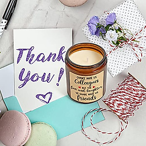 Coworker Leaving Gifts - Chance Made Us Colleagues - Friendship Gifts for Female Friends, Birthday Gifts for Coworkers - Going Away, Goodbye, Farewell Gifts (Brown)