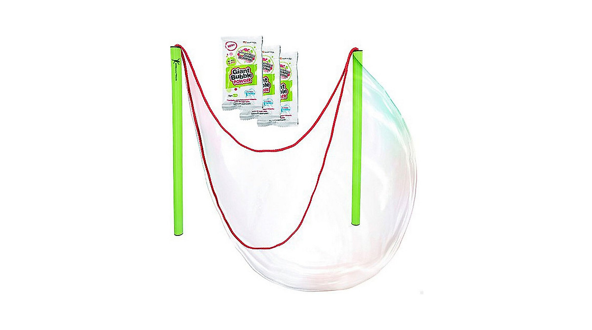 WOWmazing Giant Bubble Kit - Make Huge Bubbles & Outdoor Fun