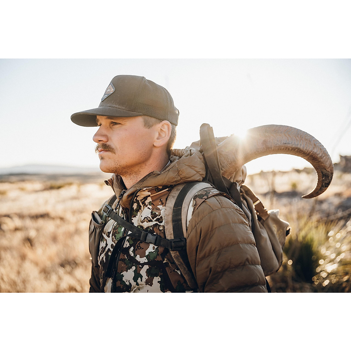 First Lite Men's Brooks Down Sweater - Lightweight Insulated Hunting Puffy - Dry Earth - X-Large