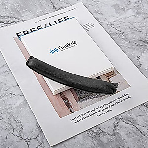 Geekria Protein Leather Headband Pad Compatible with Edifier K815, W800BT, W808BT Headphones Replacement Band, Headset Head Cushion Cover Repair Part (Black)