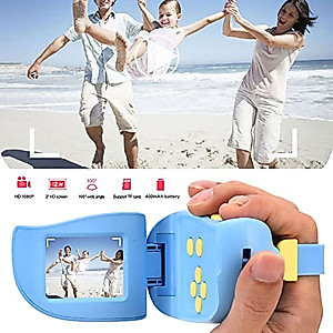 Children Camera, 2 Inch Color Screen HD Children Digital Camera Kids Birthday Gift Camera, Cute Kids Camera with Anti Lost Rope, USB Charging Camera for Girls Boys Birthday Gifts(Blue)