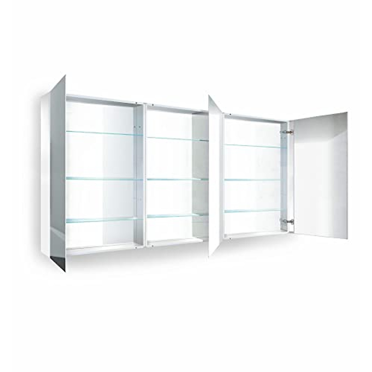 Krugg Medicine Cabinet | Recess or Surface Mount | Blum Hinge 170 Degree Soft Close| (72"x36")