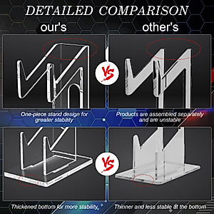 FYY Game Controller Holder 2 Tiers - Universal Dual Controller & Headphone Stand, Acrylic Clear Display Stand Compatible with Nintendo Switch, Xbox, PS5, PS4 - Desk Mounts