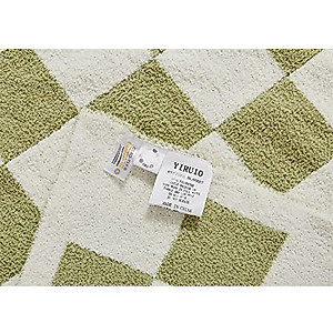 YIRUIO Throw Blankets Checkerboard Grid Chessboard Gingham Warmer Comfort Plush Reversible Microfiber Cozy Decor for Home Bed Couch(sage Green, 51''x63'')