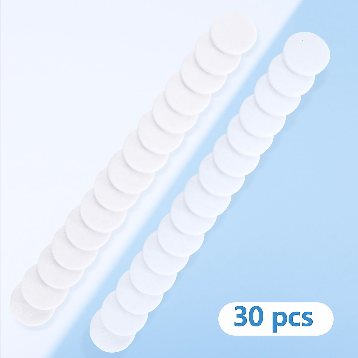 KEEPOW 30 Pack Aroma Pads Refills Compatible with LEVOIT Core Mini/LV-H128 Air Purifier, Essential Oil Pads Replacement Aromatherapy Refill Pads