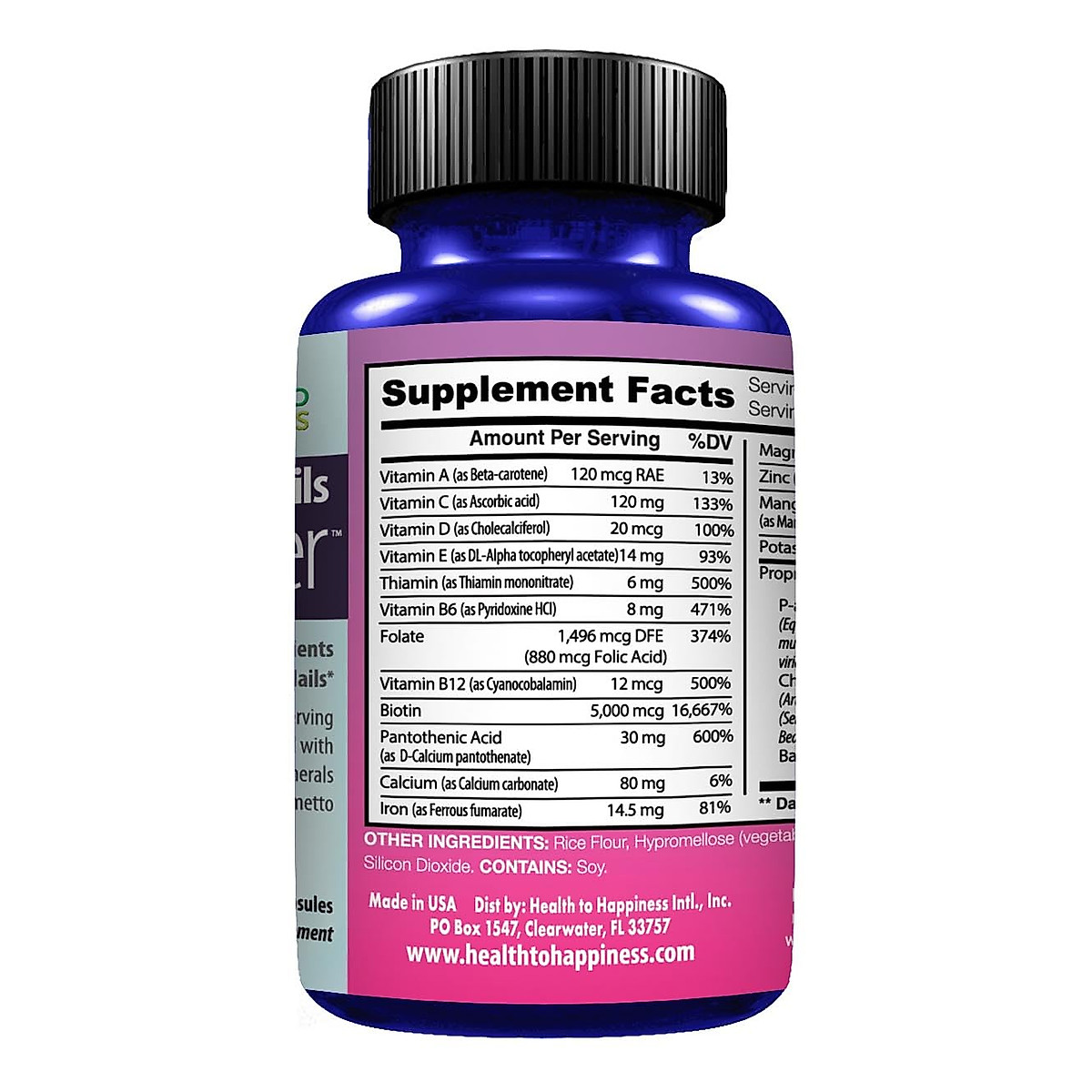 Hair Growth Formula – to Make Your Hair Grow & Skin Glow | Hair, Skin & Nails Optimizer with 5000 Mcg of Biotin, Hydrolized Collagen & More – for Men & Women, 60 caps for 30 Days Use