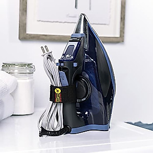 Wrap-It Storage Super-Stretch Straps, 12" (8 Pack) - Elastic Hook and Loop Cinch Straps - Reusable Extension Cord Organizer, Cable Ties, Hose Storage, Accessories Holder for Garage Organization