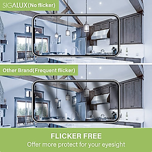 Sigalux Edison Bulbs, E26 LED Bulb ST58 Filament Clear Non-Dimmable Vintage Light Bulbs 60W Equivalent 700LM Daylight White 5000K 15, 000hrs 6 Pack