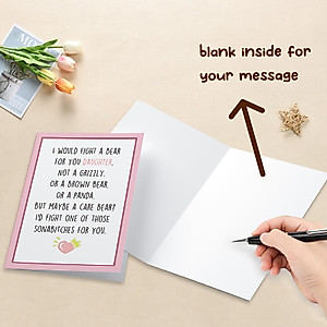 Gevinna Funny Birthday Card for Daughter, Humor Birthday Card for Her, Daughter Card, Thank You for Being My Daughter