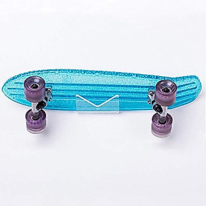 Teensery Skateboard Wall Mount Display Rack Clear Acrylic Skateboard Wall Hanger Longboard Skateboard Storage Rack Holder