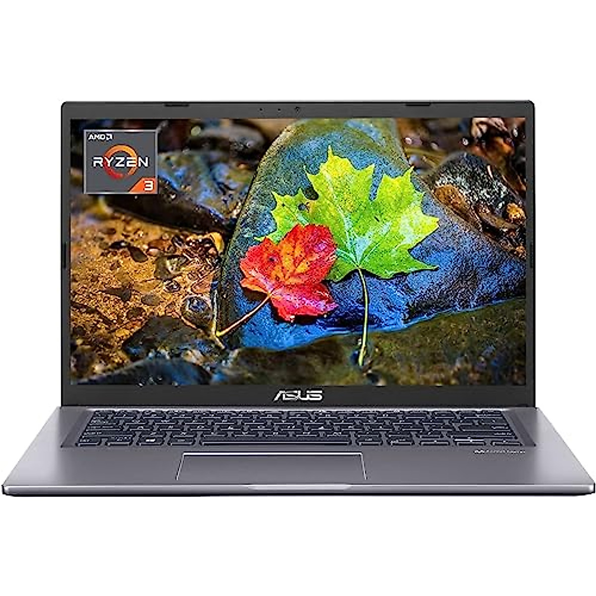 ASUS 2023 Newest Vivobook Laptop, 14 Inch Display, AMD Ryzen 3 3250 Processor, 8GB RAM, 128GB SSD, Intel HD Graphics 5000, WiFi, Bluetooth, Windows 11 Home in S Mode, Slate Grey