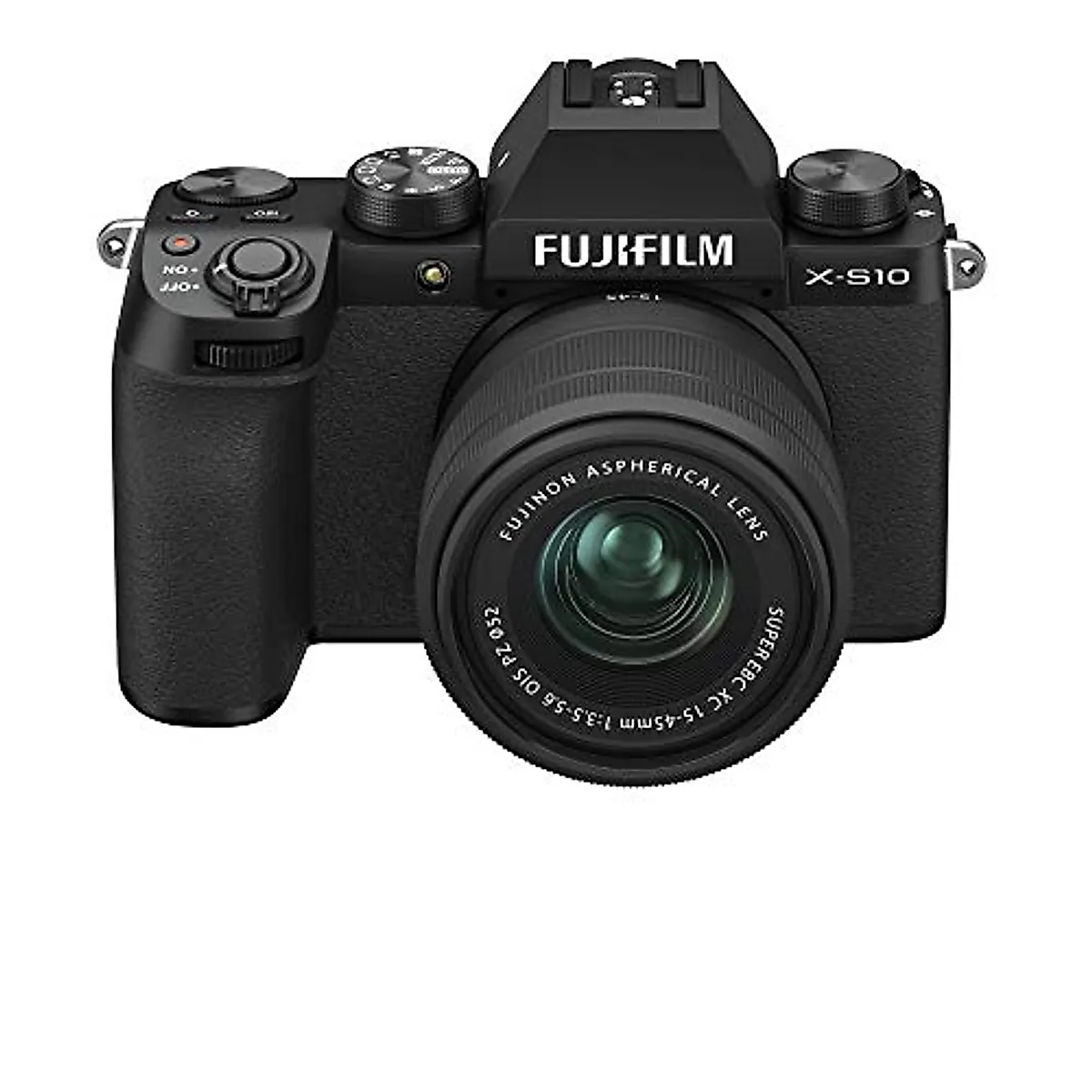 FUJIFILM X-S10 W Mirrorless Digital Camera Zoom Lens Kit, F X-S10LK-1545/50230, Black