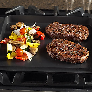 Nordic Ware Stovetop Backsplash Griddle, Black, Nonstick