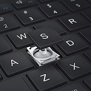 Bluetooth Keyboard Mouse, Multi-Device Wireless Keyboard and Mouse Combo, Ultra Slim, Rechargeable, Dual-Mode(Bluetooth 4.0 + USB), Windows/Mac OS/Android (Black)