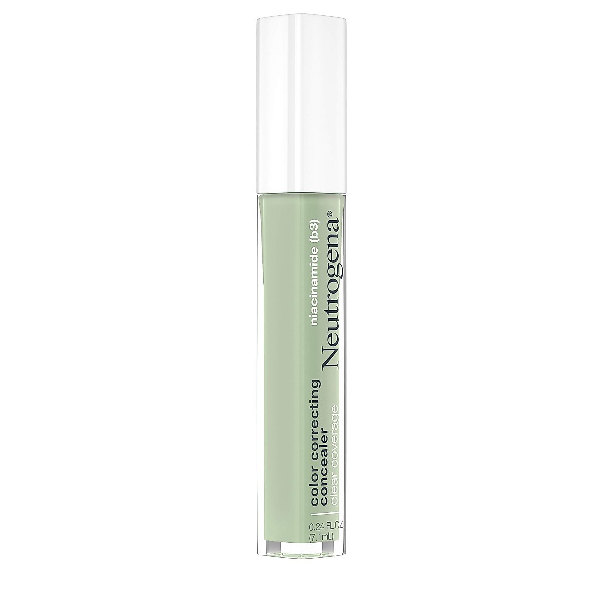 Neutrogena Clear Coverage Color Correcting Lightweight Face Concealer Makeup with Niacinamide & Green Pigment to Help Reduce Redness, 0.24 Fl Oz