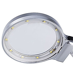 Glam Hobby LED Light Helping Hands Magnifier Station - 3X 4.5X USB Lighted Hands Free Magnifying Glass Stand with Clamp and Alligator Clips - for Soldering, Assembly, Repair, Modeling, Hobby, Crafts