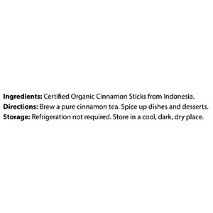 FGO Organic Korintje Cinnamon Sticks, 100% Raw from Indonesia, 100+ Sticks 2 3/4" Packaging May Vary (Pack of 1)