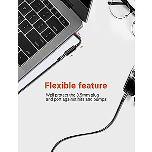 WILLIZTER 3 Pack 3.5mm Headphone Extension Cable TRRS AUX 4 Pole Extender Stereo Adapter Convertor Laptop Headset Phone 3.88 inch