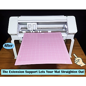 Extension Tray Compatible with Silhouette Cameo 4,Extender Tray Compatible with Silhouette Cameo 4 Cutting Mat,Cutting Mat Extender Support for Cameo 4 (White)