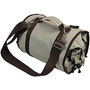 ZORMY Large Tool Roll Organizer, Roll Up Pouch Bag Zipper Wrench Tool Roll Up Bag with Adjustable Strap, Tool Organizer Carrier Bag - 4 Removeable Handy Small Tools Bag