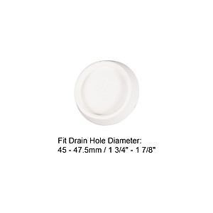 uxcell Rubber Sink Plug, White Drain Stopper Fit 1-3/4" to 1-7/8" Drain with Hanging Ring for Bathtub Kitchen and Bathroom