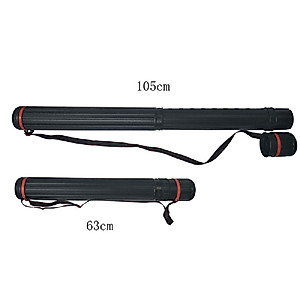 SHARROW Archery Adjustable Arrow Quivers Back Quivers Shoulder Arrow Case Carrier with Strap Pouch Holder Bag Black