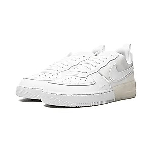 Nike Mens Air Force 1 React DM0573 100 Triple White - Size 12