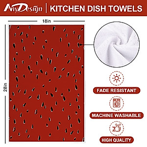 AnyDesign Watermelon Kitchen Dish Towel 18 x 28 Sweet Summer Tea Towels Watermelon Truck Hand Drying Cloth Towel Decorative Dishcloth for Holiday Kitchen Cooking Baking Bathroom, 4Pcs