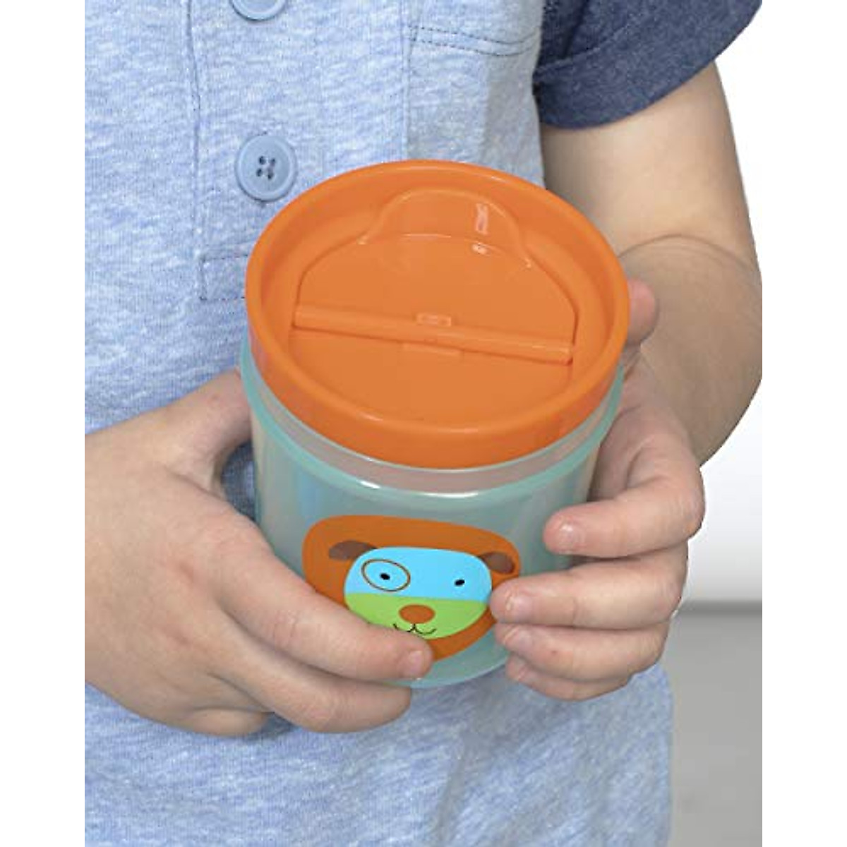Skip Hop Toddler Sippy Cup, Zoo Tumbler Cups, 2 Pack, Monkey/Dog