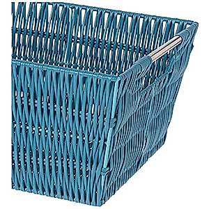 Whitmor Rattique Storage Baskets - Berry Blue - (3 Piece Set)