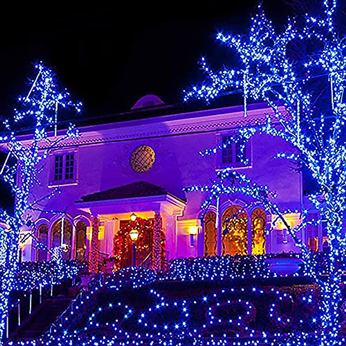 SUMSAYEI Solar String Lights multisize LED 8 Modes Solar Powered Outdoor Lighting Waterproof Christmas Fairy Lights for Xmas Tree Garden Homes Ambiance Wedding Lawn Party Decor