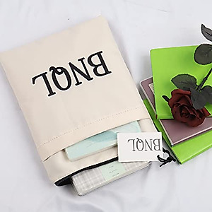 BNQL Book Sleeve for Book Lovers Book Cover Paperback Book Cover Protector with Zipper (Book Sleeves)