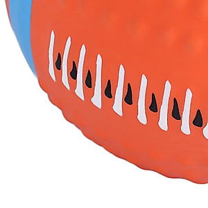 ZYLLZY Rugby Chew Toy Balls, Bite Resistant Chewing Molars Training Squeaky Toy, Pet Rugby Toys for Cats and Dogs