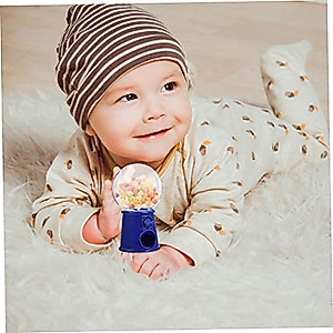 CHILDWEET 8pcs Mini Machine Rn Cake Topper Plastic Piggy Bank Mini Candy Plastic Gumball Machine for Kids Snack Dispenser Kids Piggy Bank Gumballs Machines Playthings Candy Twisting