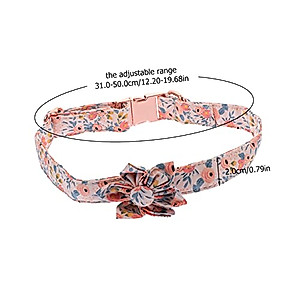 Mipcase Pet Collar Puppy Collars Kitten Collars Soft Cat Collar Cone Dog Training Collar Dog Cone Collar Pet Neckbands Cat Necktie Pet Decor Accessory Cotton Printing Pink Dog Leash