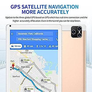 pstuiky 8-inch Android 5.1 System Tablet Laptop,HD IPS Display Screen Tablet WiFi Bluetooth Android Voice Call Game Tablet,1GB RAM+16GB ROM,4000mAh Battery (Gold)