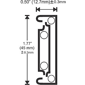 Promark Full Extension Drawer Slide (22 Inches-5 Pack)