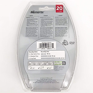 Imation Corp MEMOREX 20PK MINI DVD-R 4X (05673) -