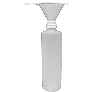 2 Pack Refillable 16 Ounce HDPE Squeeze Bottles With Push/Pull Button Top Dispenser Caps-Great For Lotions, Shampoos, Conditioners and Massage Oils From Earth's Essentials (White Cap)