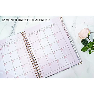 Wedding Planner Book and Organizer for the Bride, Beautiful Engagement Gift for Couples, Bride, Unique Wedding Planning Book 11" x 9" Hard Cover & Calendar & Inner Pockets