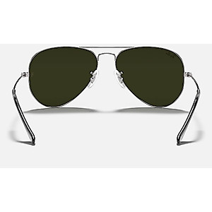 Ray-Ban RB3025 AVIATOR LARGE METAL 003/40 62M Silver/Gray Mirror Aviator Sunglasses For Men For Women + BUNDLE with Designer iWear Eyewear Kit