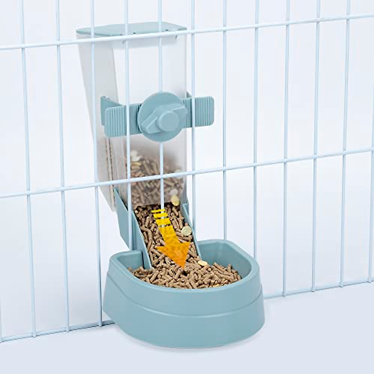 RUBYHOME Pets Food Hanging Bowl for Crates & Cages Hanging Pet Cage Feeder for Small Animals Cats Puppies Ferrets Rabbit Automatic Feeder